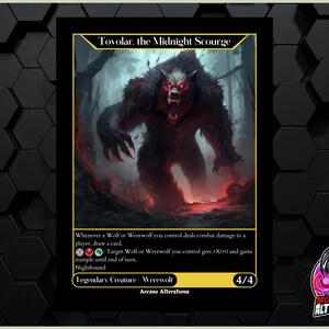 Tovolar, Dire Overlord - Full Art Custom Card - Etsy