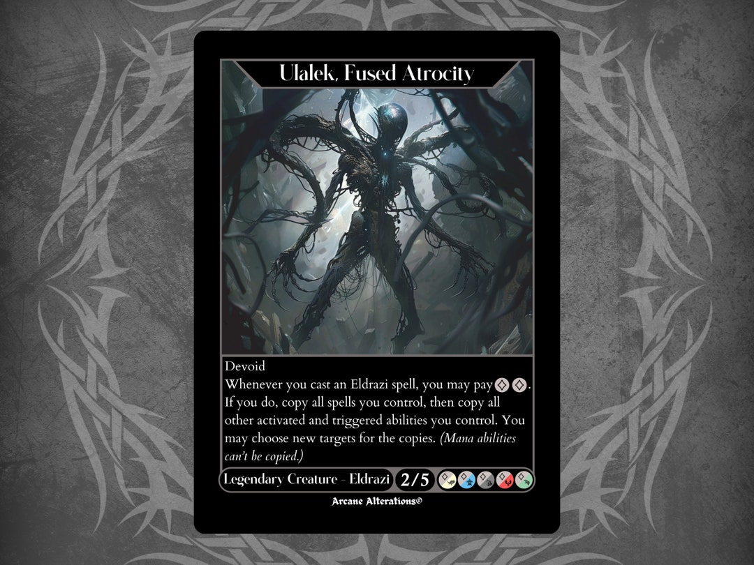 Ulalek, Fused Atrocity - Full Art Custom Card - Etsy