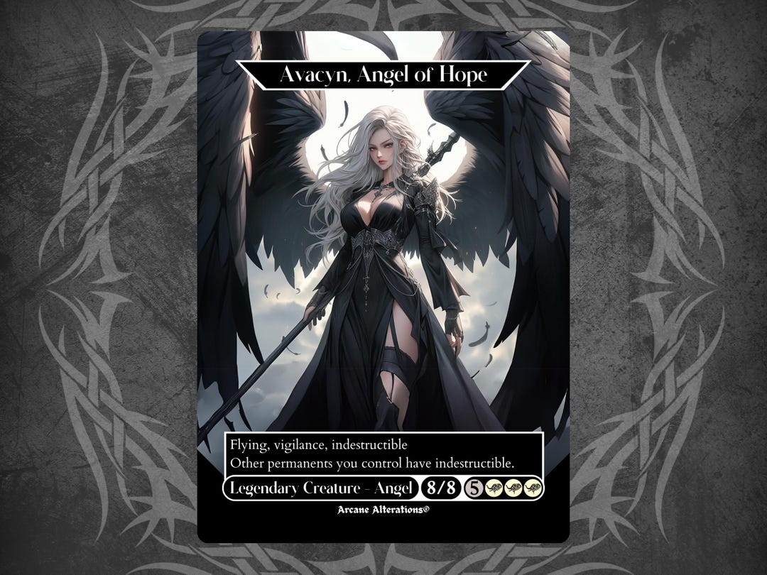 Avacyn, Angel of Hope - Proxy Full Art Custom Card - Etsy
