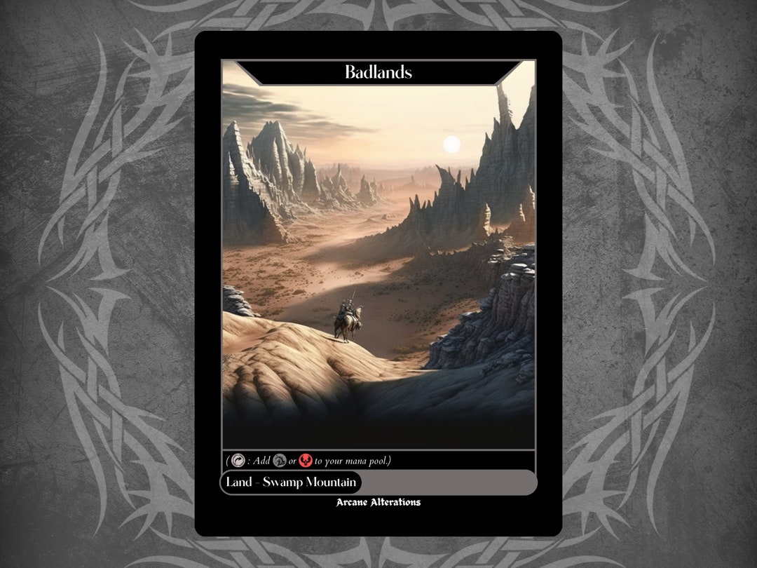Badlands - Full Art Custom Card - Etsy