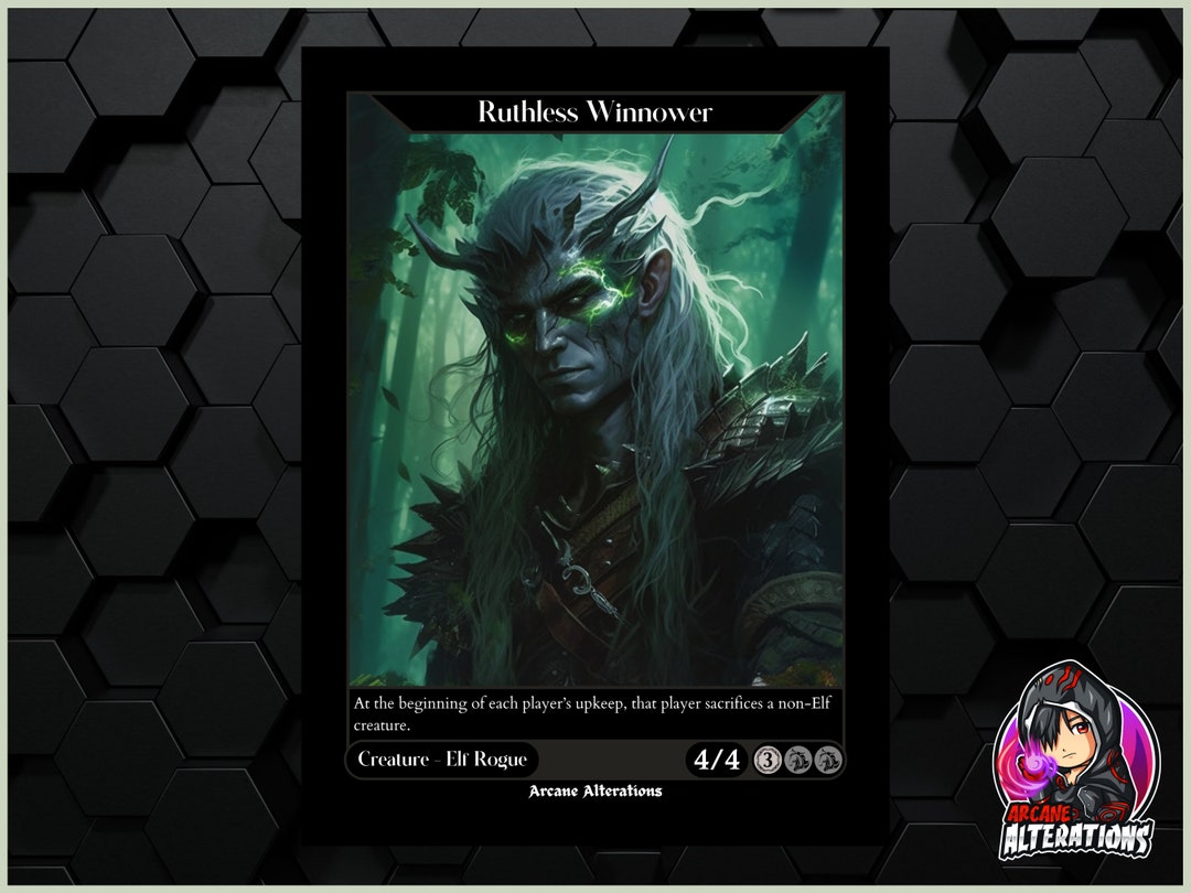 Ruthless Winnower - Full Art Custom Card - Etsy