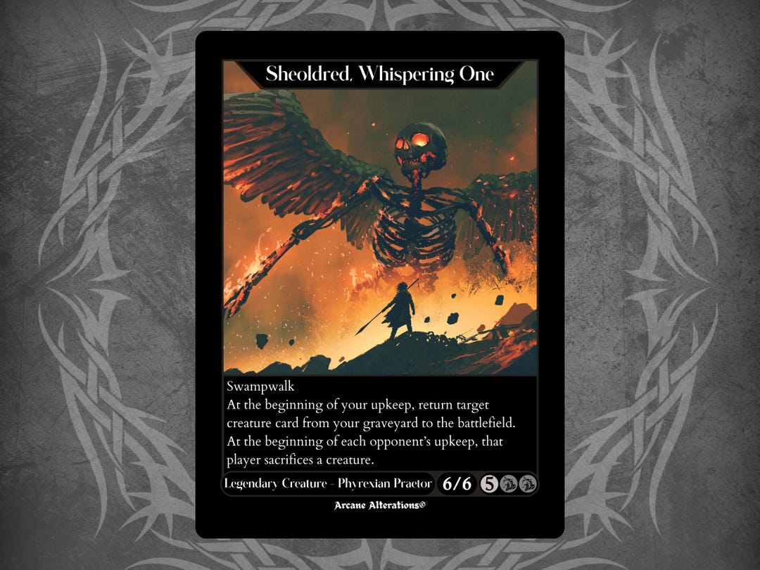 Sheoldred, Whispering One - Full Art Custom Card - Etsy