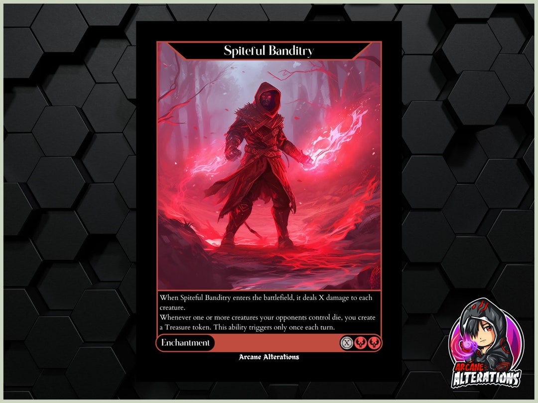 Spiteful Banditry - Full Art Custom Card - Etsy