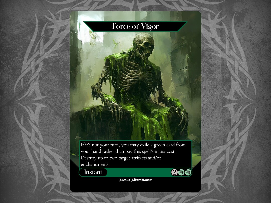 Force of Vigor - Proxy Full Art Custom Card - Etsy