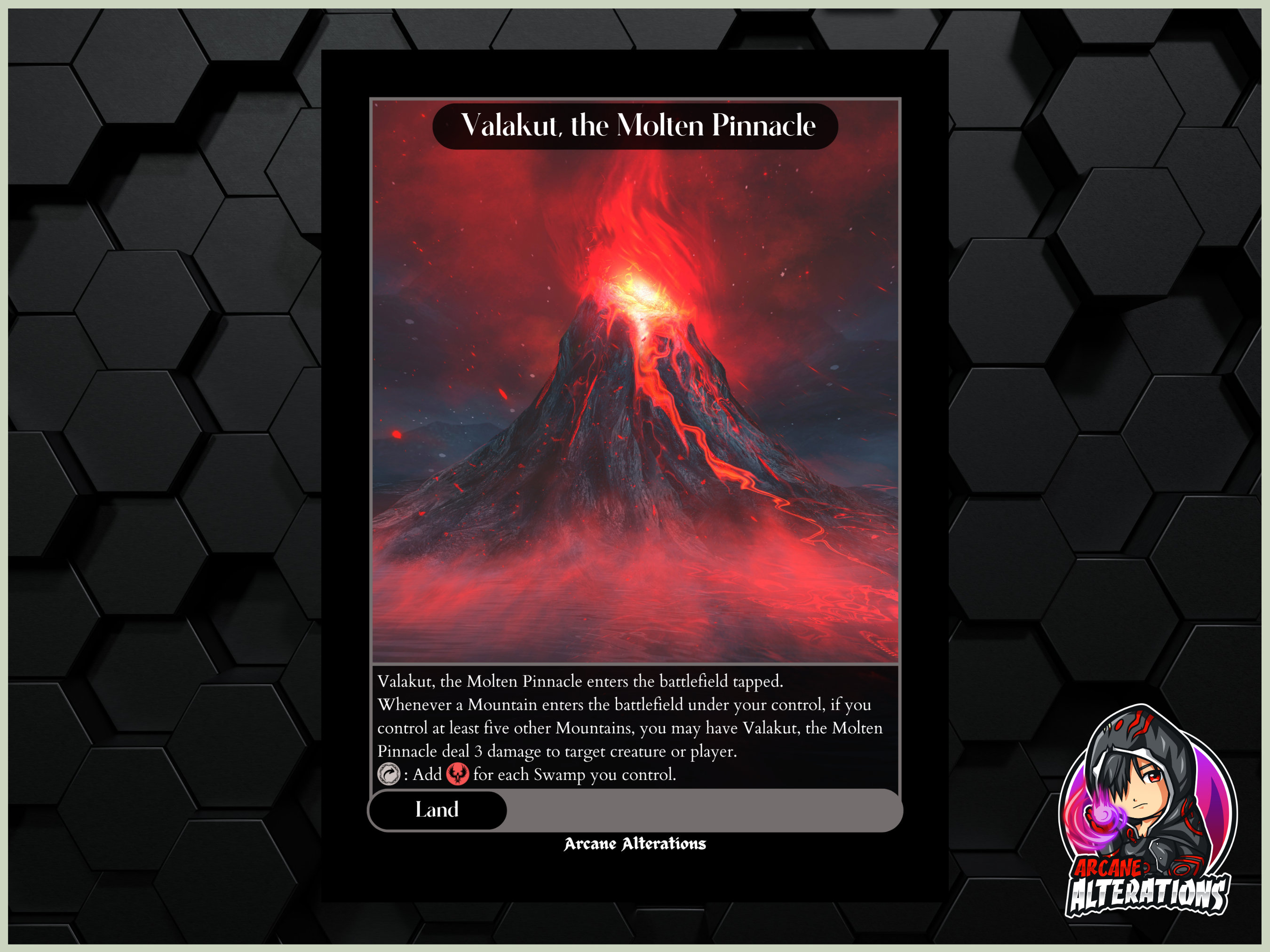 Valakut the Molten Pinnacle Full Art Custom Card - Etsy