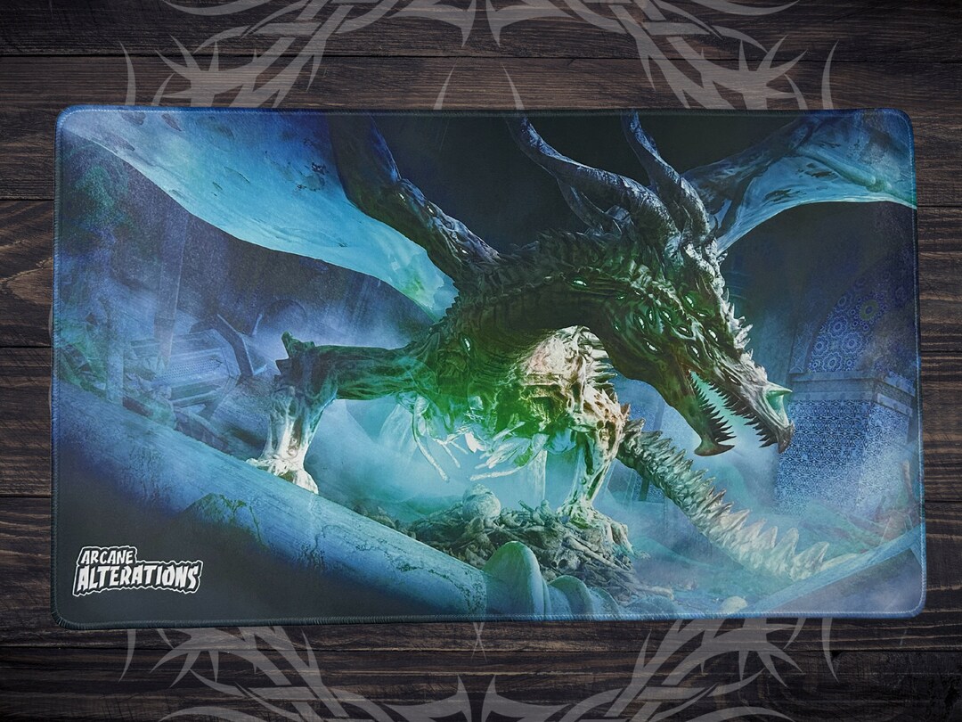 Undead Dragon Playmat TCG Stitched Edges 600*350*3mm Mousepad - Etsy