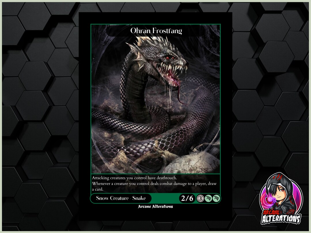 Ohran Frostfang Full Art Custom Card - Etsy