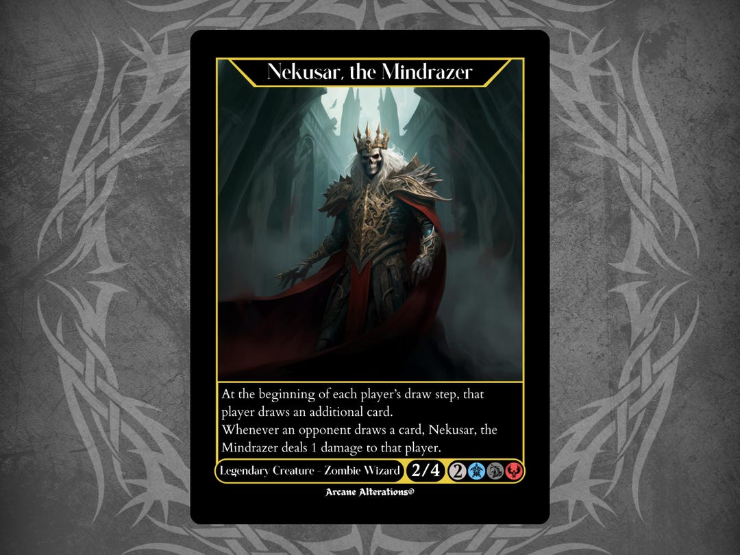 Nekusar, the Mindrazer - Full Art Custom Card - Etsy