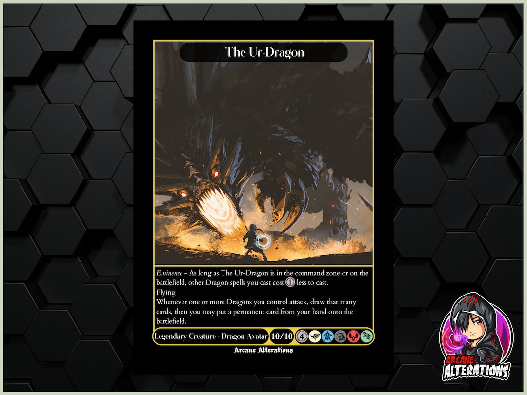 The Ur-dragon - Full Art Custom Card - Etsy