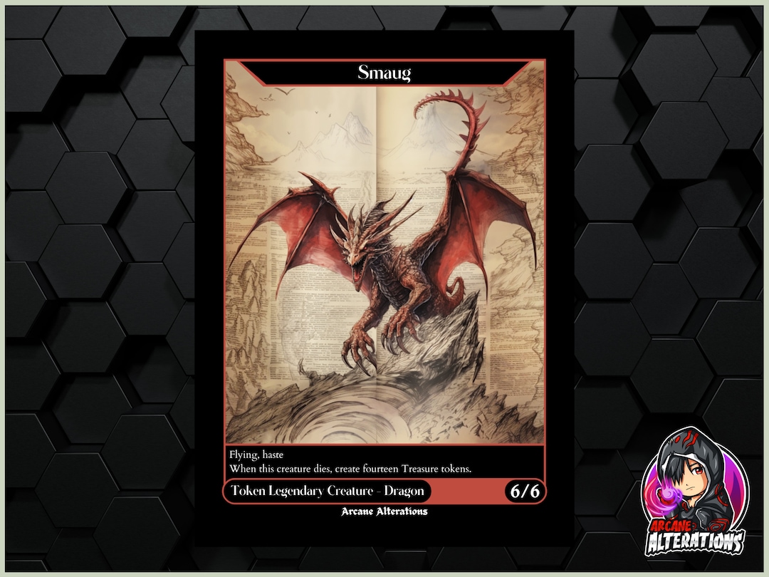 Smaug Token - Full Art Custom Card - Etsy