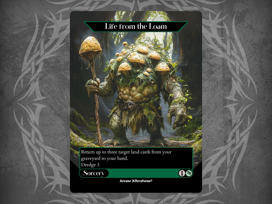 Life From the Loam - Proxy Full Art Custom Card - Etsy