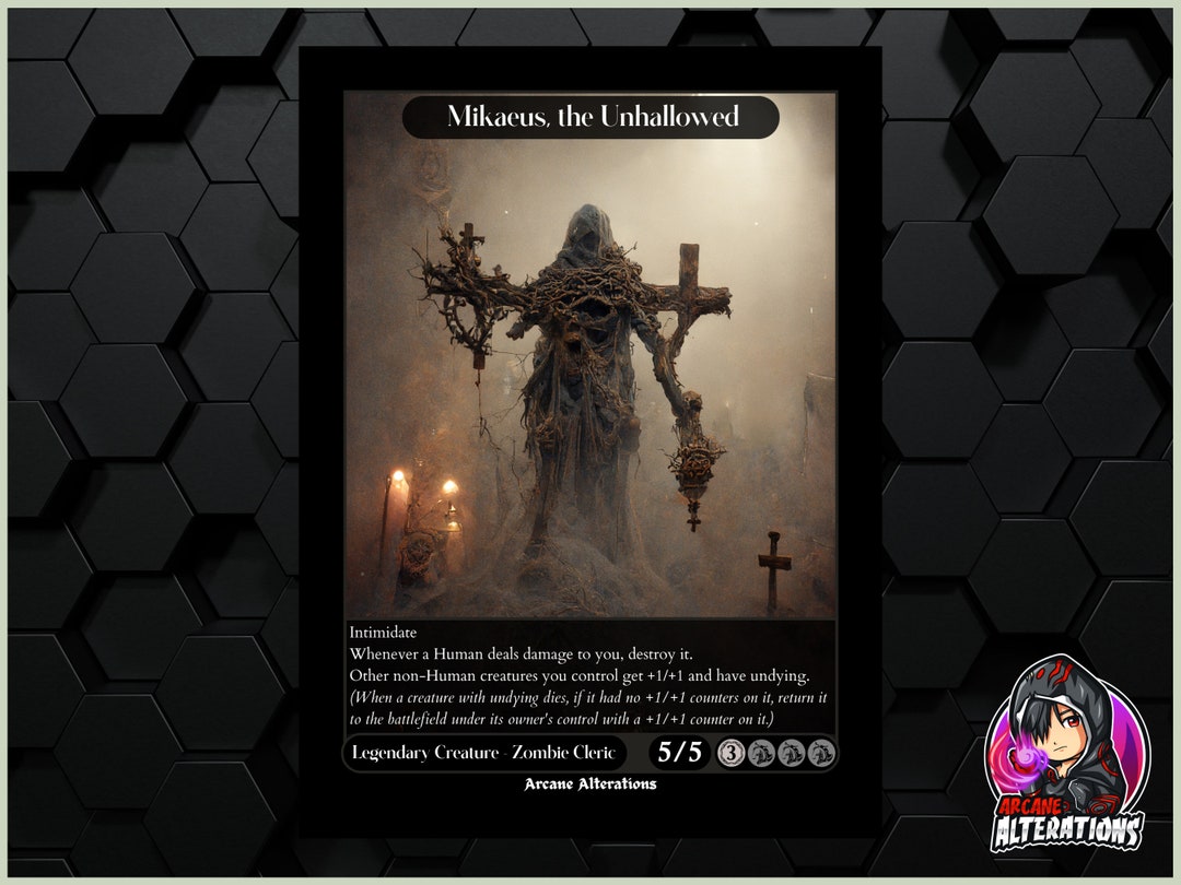 Mikaeus, the Unhallowed Full Art Custom Card - Etsy