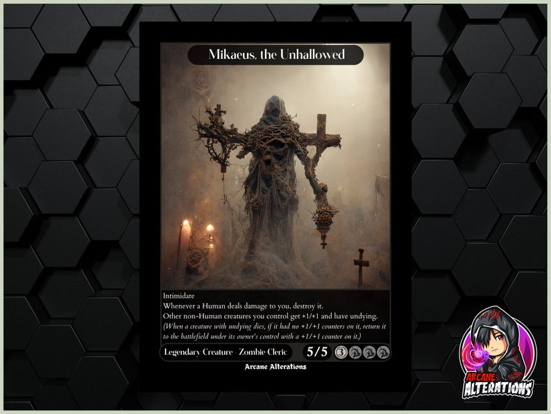 Mikaeus, the Unhallowed Full Art Custom Card - Etsy