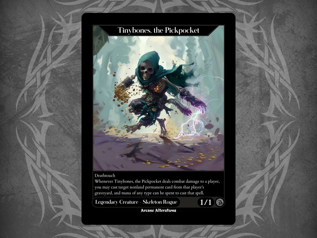 Tinybones, the Pickpocket Full Art Custom Card - Etsy