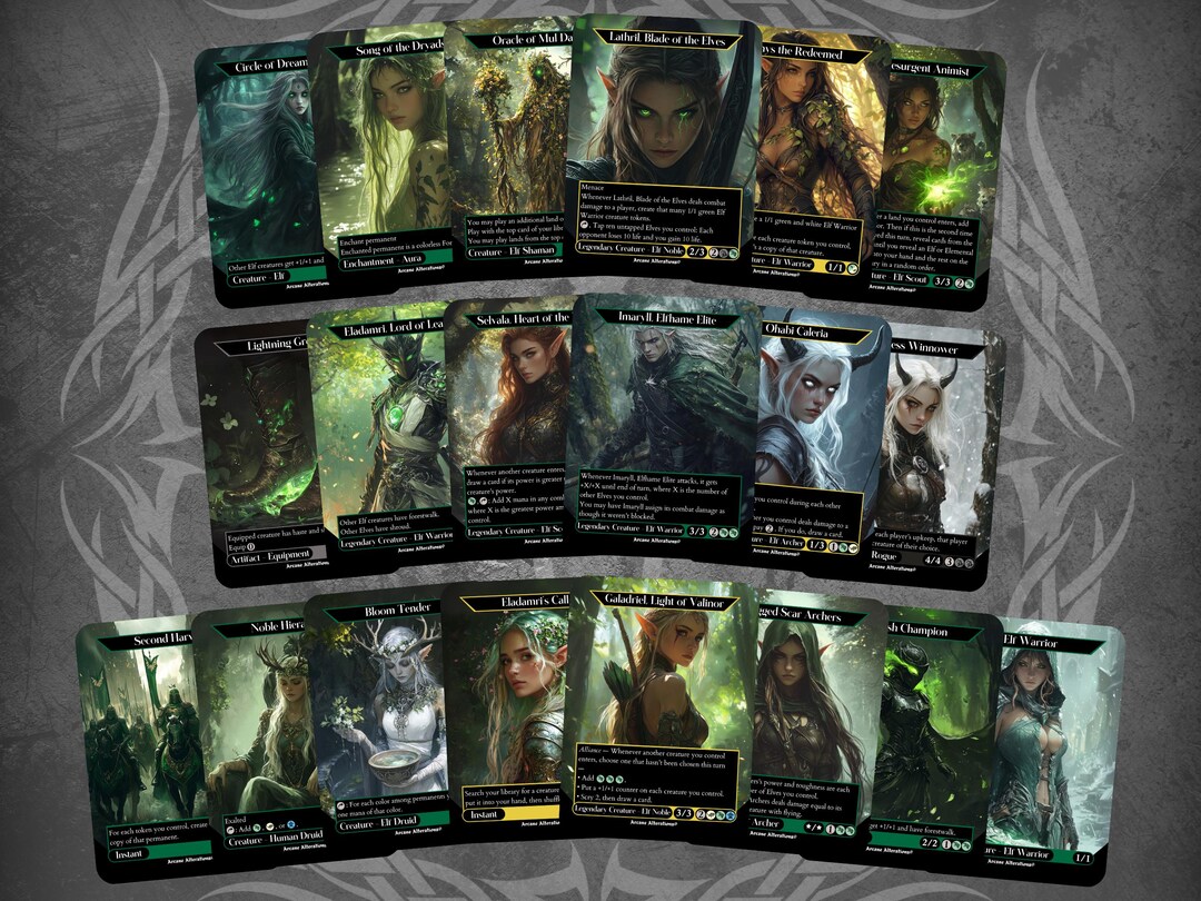 Elf Bundle - Proxy Full Art Custom Card - Etsy