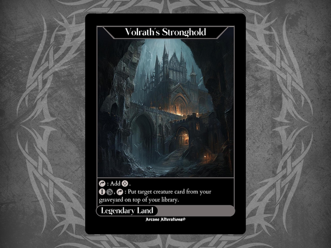 Volrath's Stronghold - Full Art Custom Card - Etsy