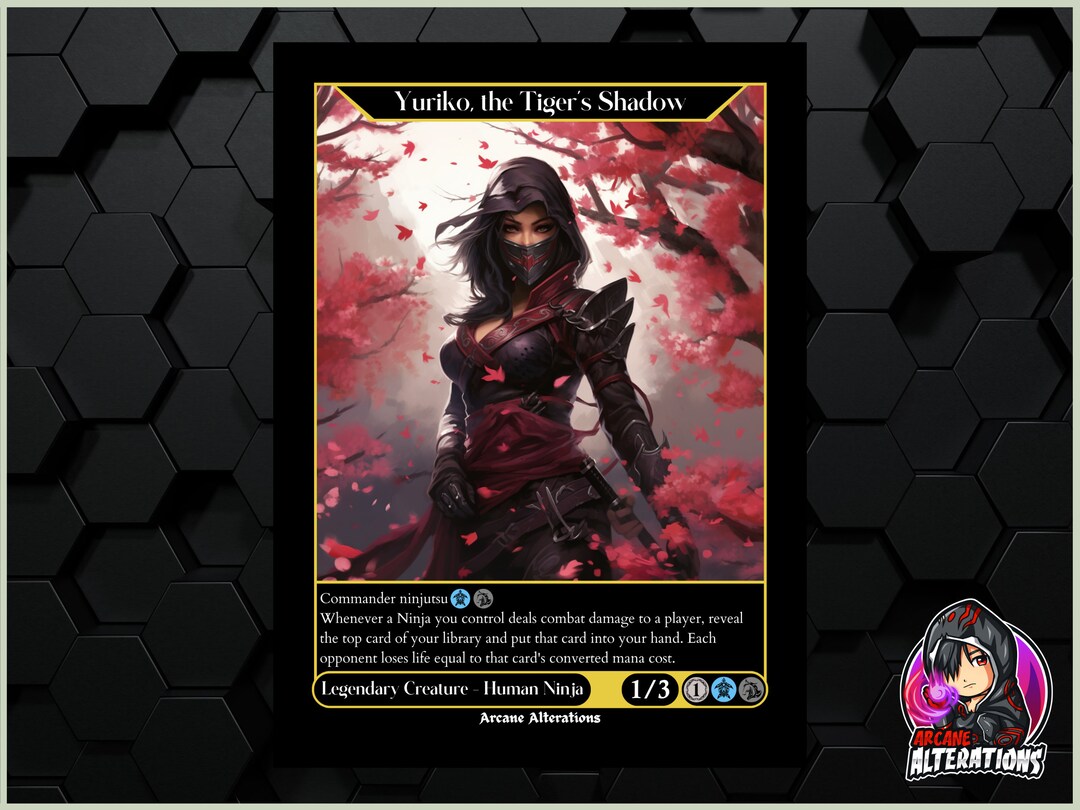Yuriko, the Tiger's Shadow Full Art Custom Card - Etsy