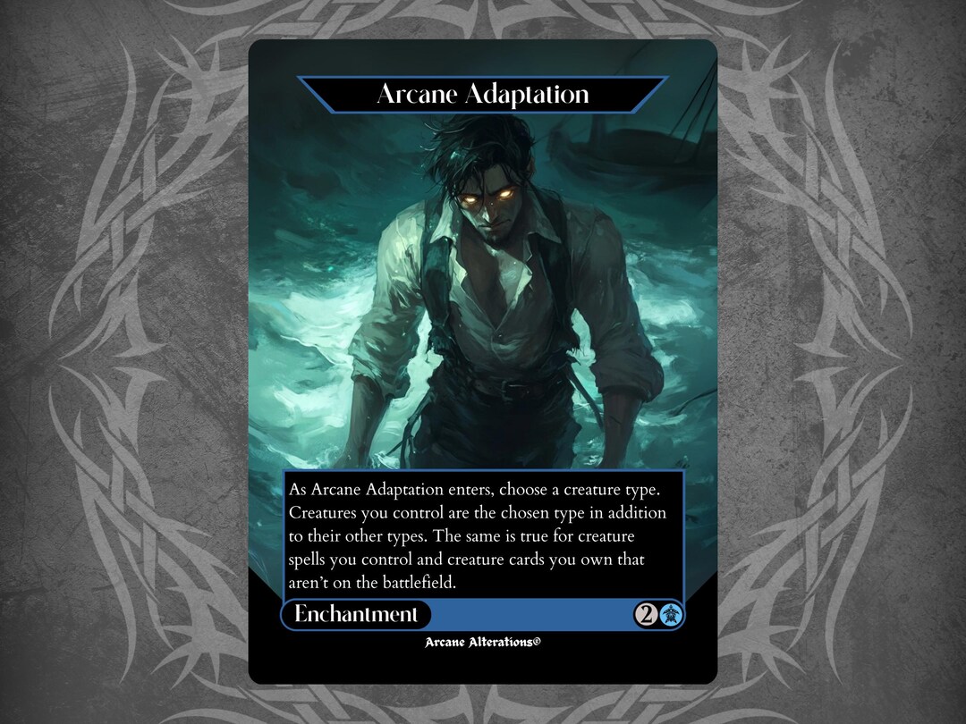 Arcane Adaptation - Proxy Full Art Custom Card - Etsy