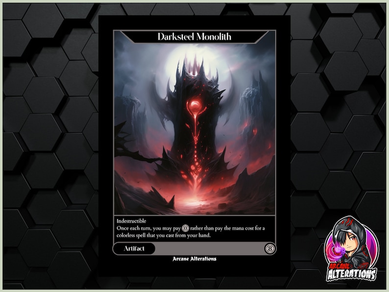 Darksteel Monolith Full Art Custom Card - Etsy