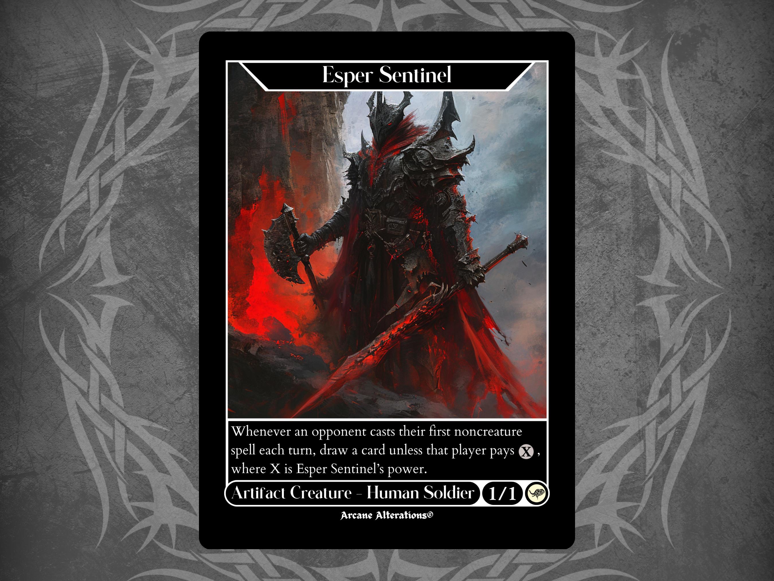 Esper Sentinel - Full Art Custom Card - Etsy