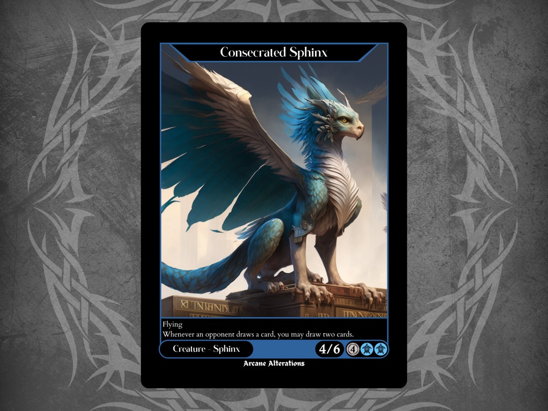 Consecrated Sphinx Full Art Custom Card - Etsy