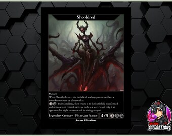 MTG Sheoldred the Apocalypse Proxy Custom MTG Proxy Cards, Anime Magic ...