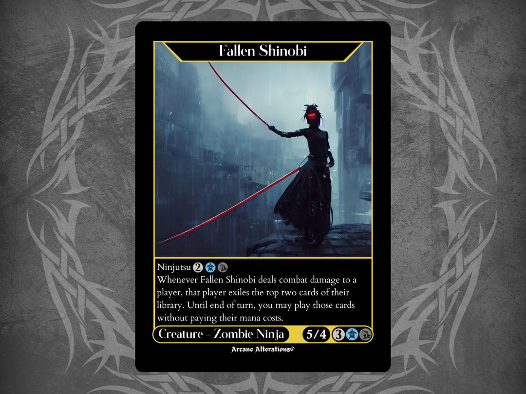 Fallen Shinobi - Full Art Custom Card - Etsy