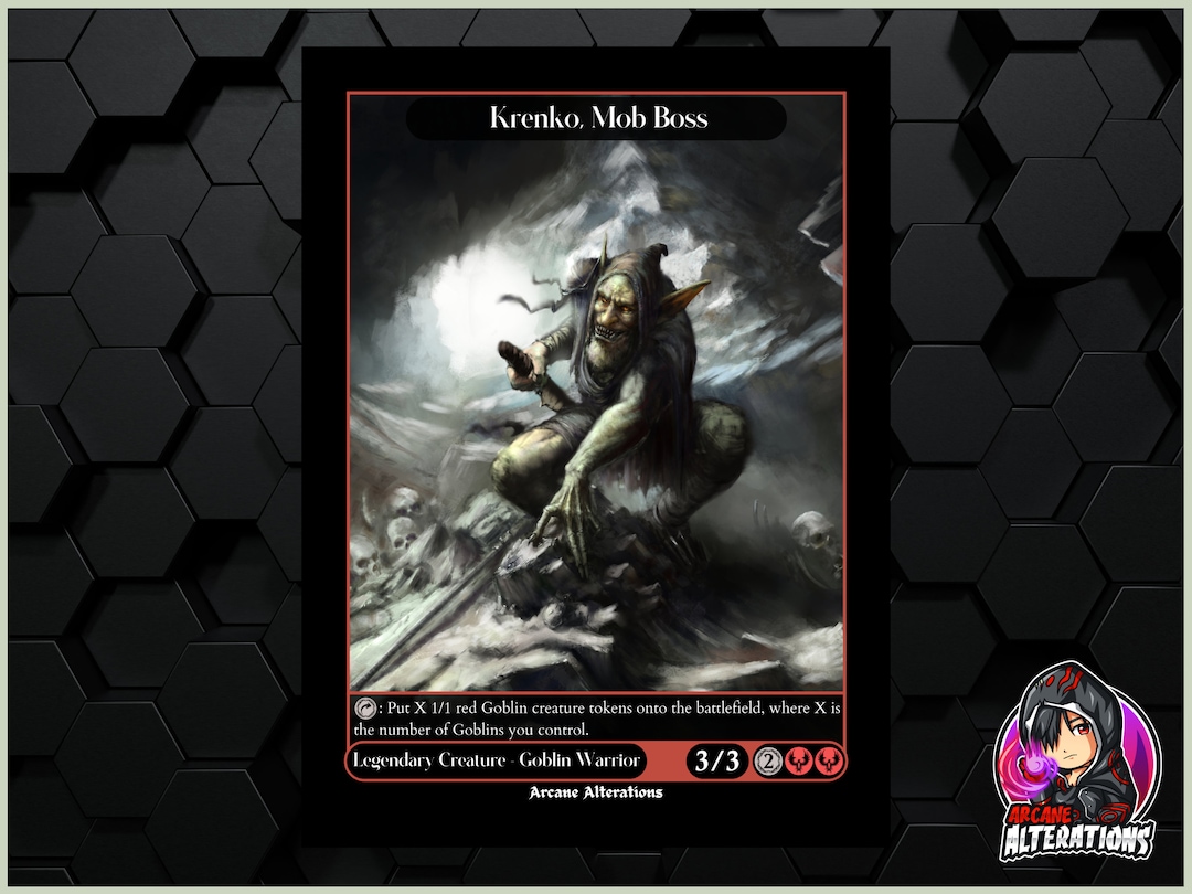 Krenko, Mob Boss - Full Art Custom Card - Etsy