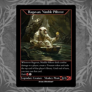Ragavan, Nimble Pilferer - Full Art Custom Card - Etsy