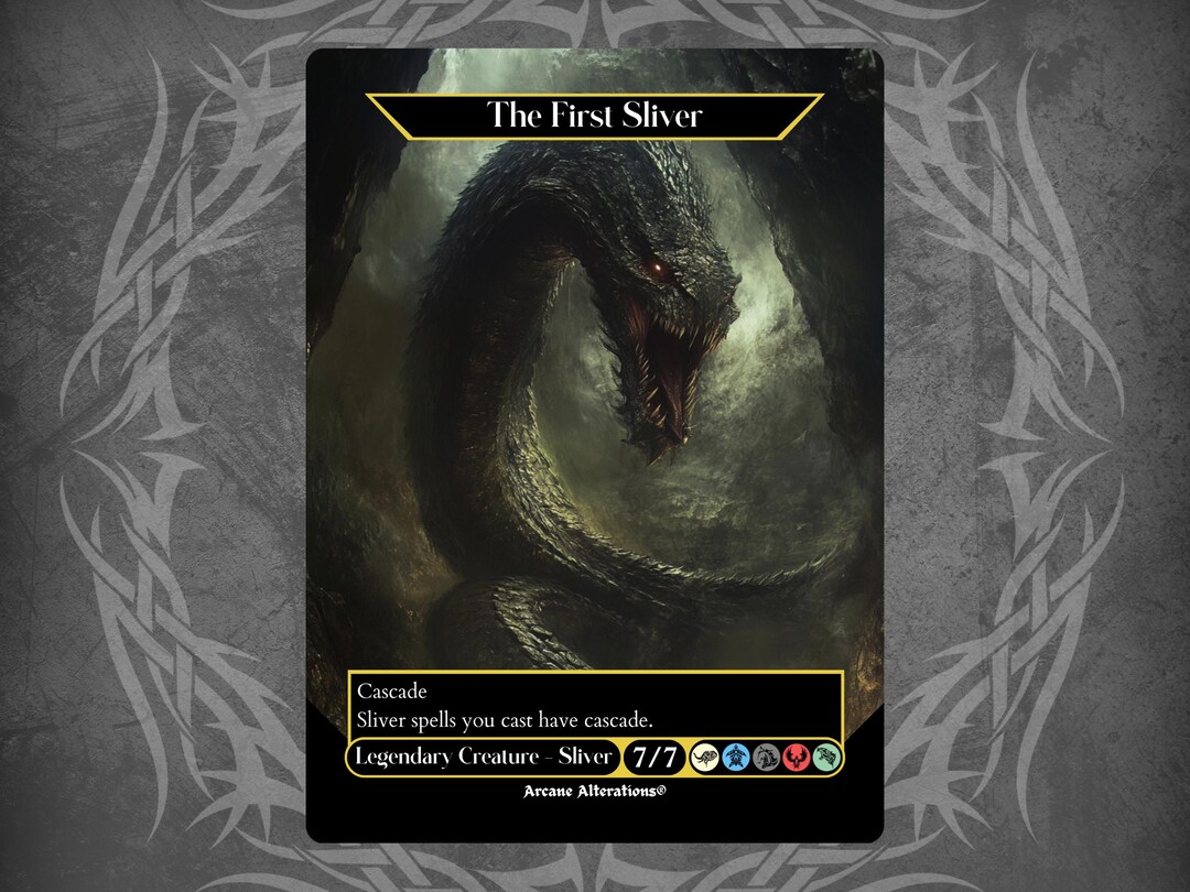 The First Sliver - Proxy Full Art Custom Card - Etsy