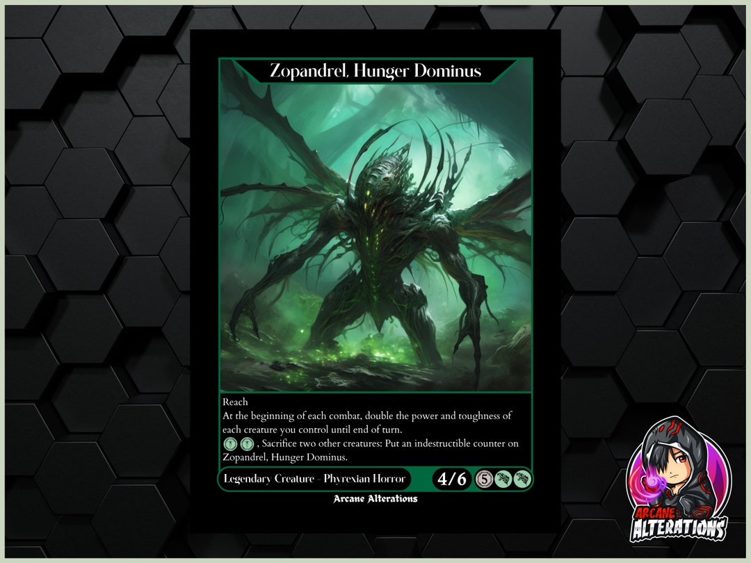 Zopandrel, Hunger Dominus Full Art Custom Card - Etsy