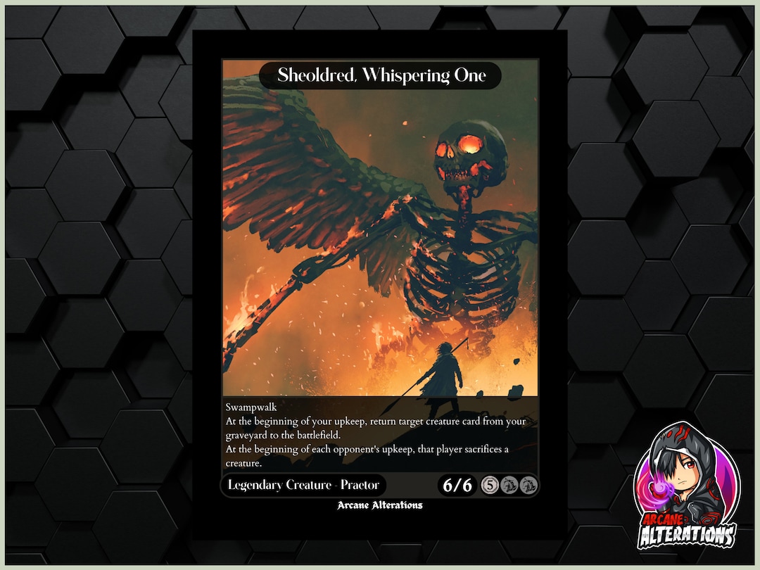 Sheoldred, Whispering One Full Art Custom Card - Etsy