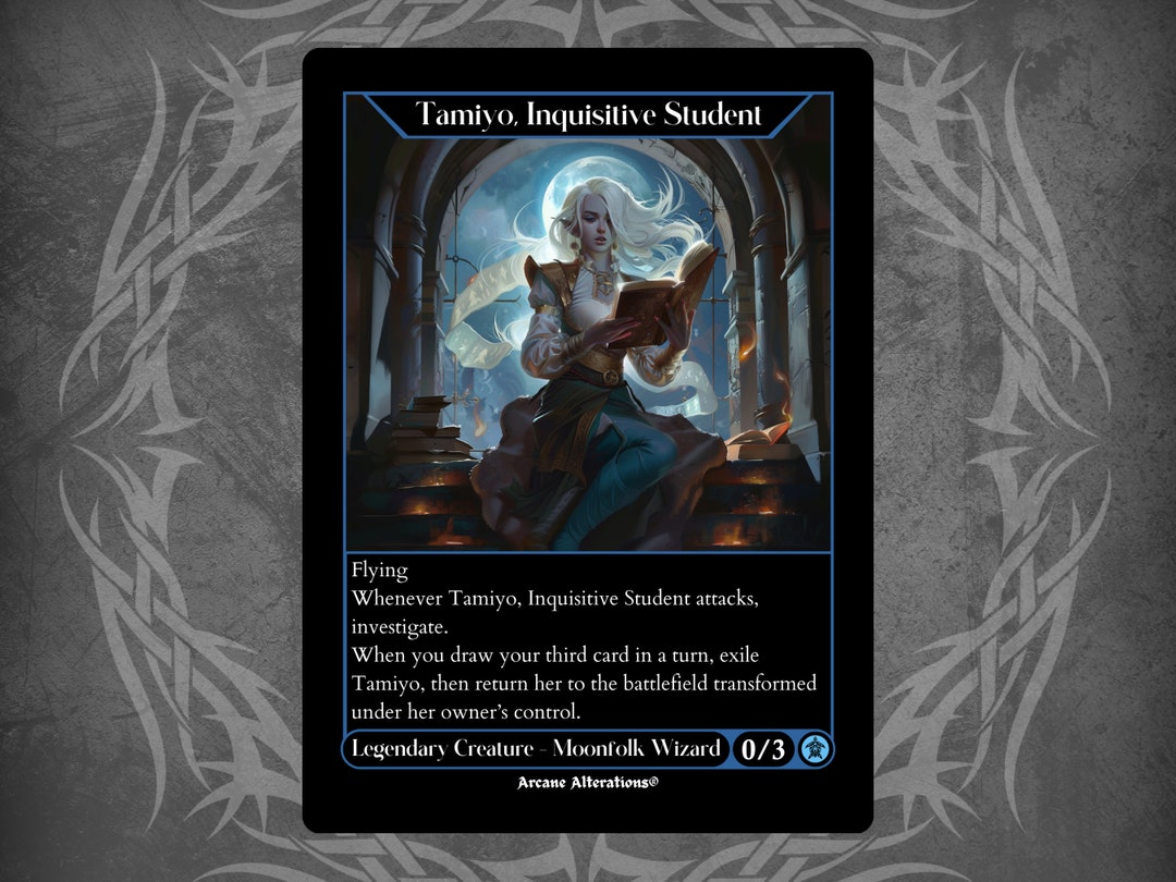 Tamiyo, Inquisitive Student - Full Art Custom Card - Etsy