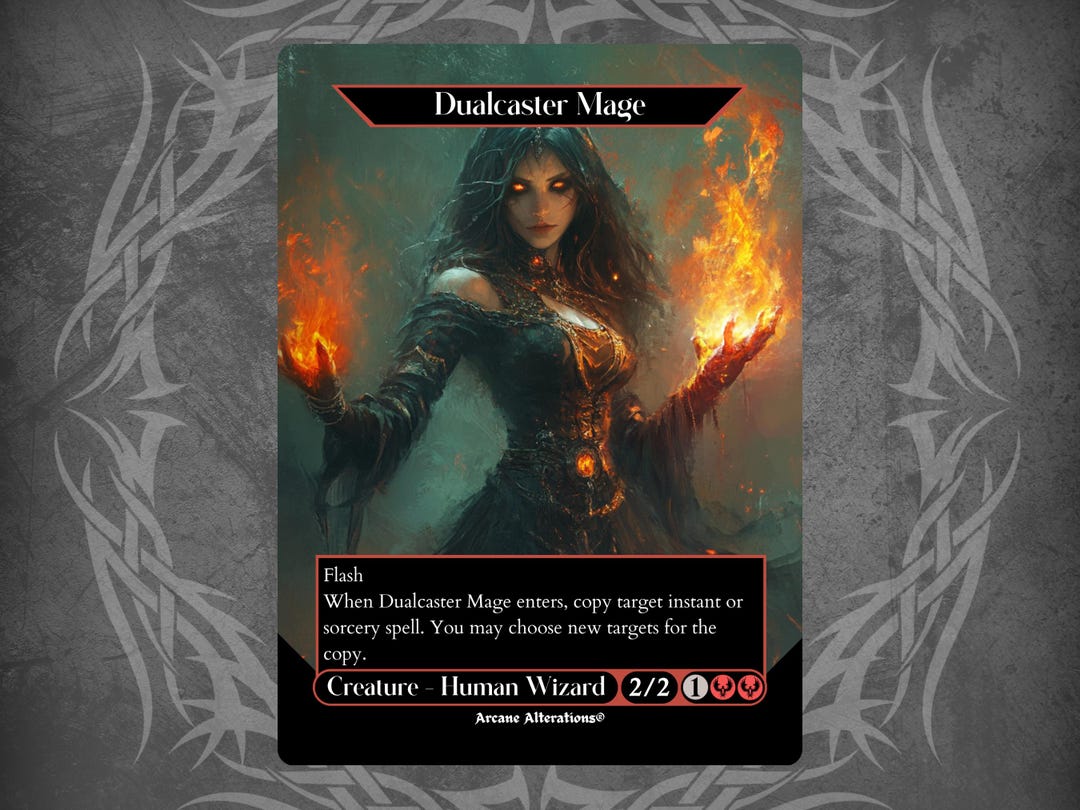 Dualcaster Mage - Proxy Full Art Custom Card - Etsy