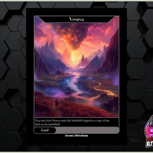 Vesuva - Full Art Custom Card - Etsy