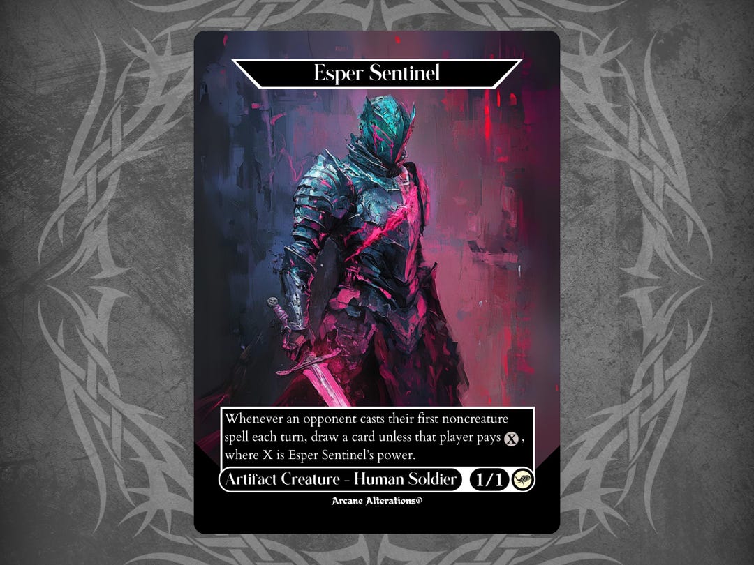 Esper Sentinel - Proxy Full Art Custom Card - Etsy