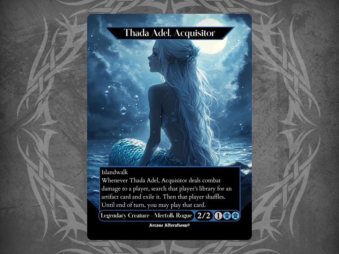 Thada Adel, Acquisitor - Proxy Full Art Custom Card - Etsy
