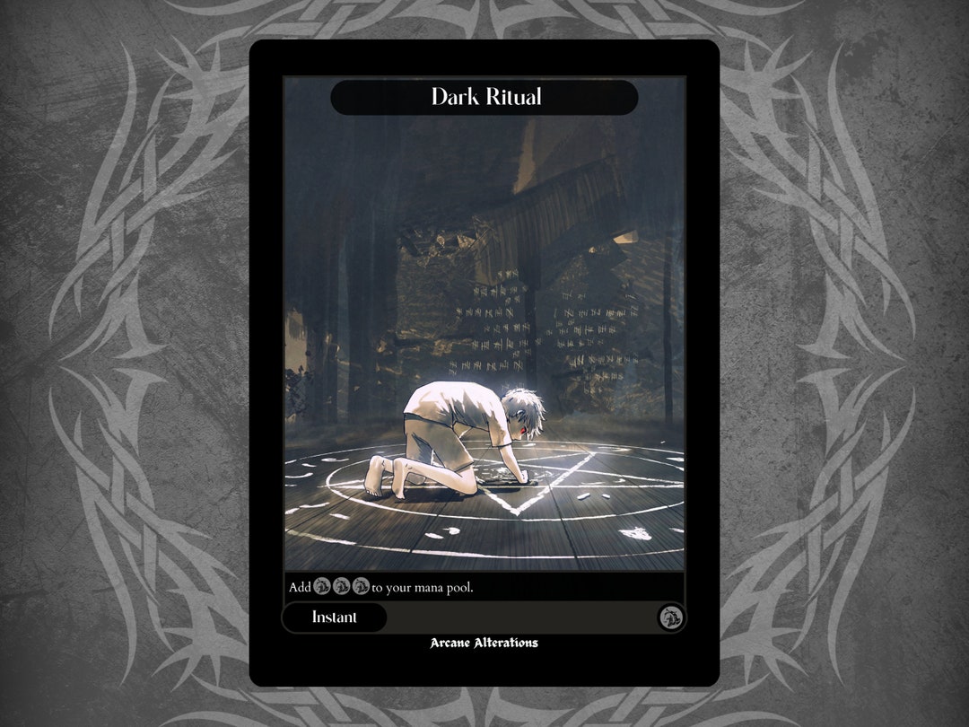 Dark Ritual - Full Art Custom Card - Etsy