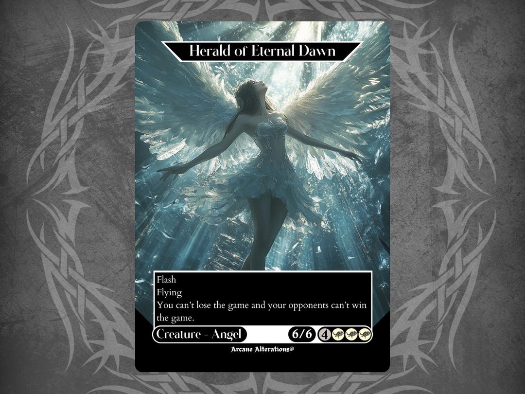 Herald of Eternal Dawn - Proxy Full Art Custom Card - Etsy