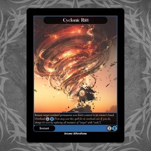 Cyclonic Rift Full Art Custom Card - Etsy