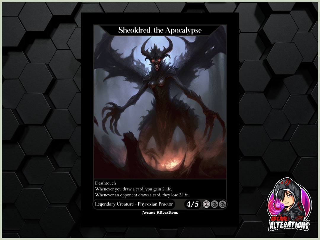 Sheoldred, the Apocalypse Full Art Custom Card - Etsy