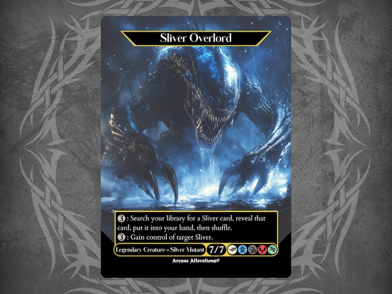 Sliver Overlord - Proxy Full Art Custom Card - Etsy