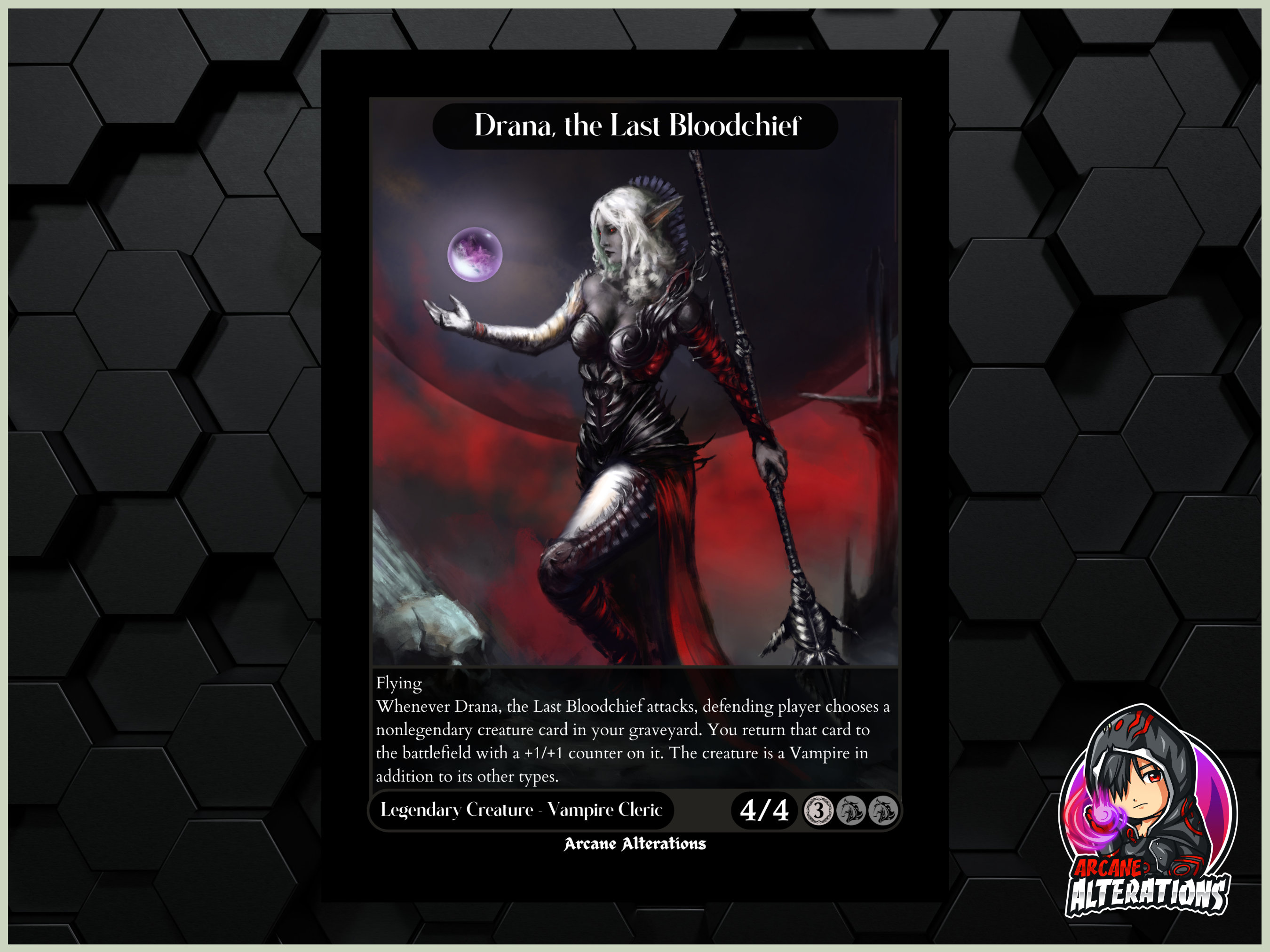 Drana, the Last Bloodchief Full Art Custom Card - Etsy
