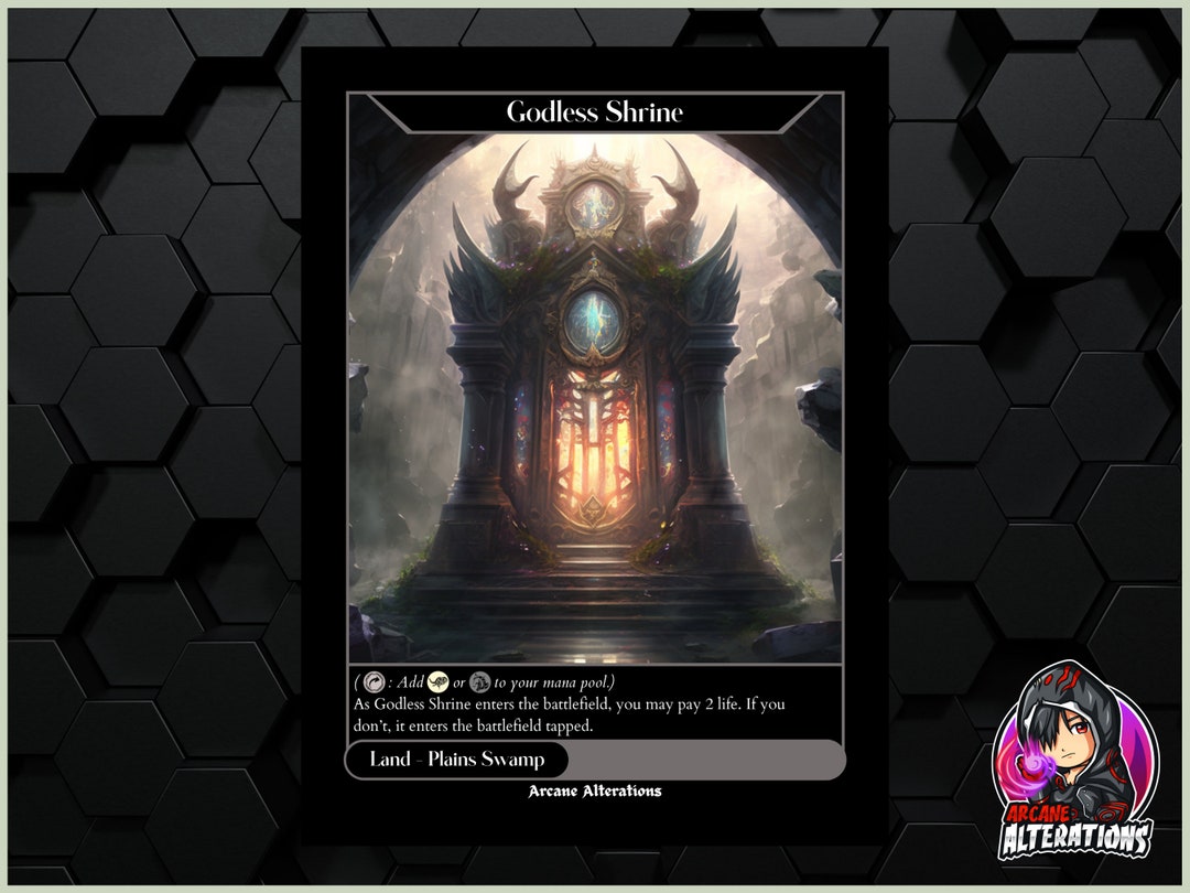 Godless Shrine - Full Art Custom Card - Etsy