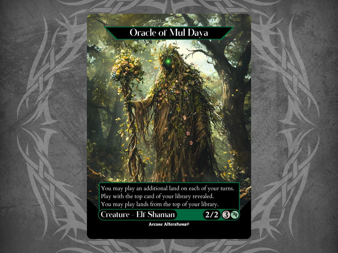 Oracle of Mul Daya - Proxy Full Art Custom Card - Etsy