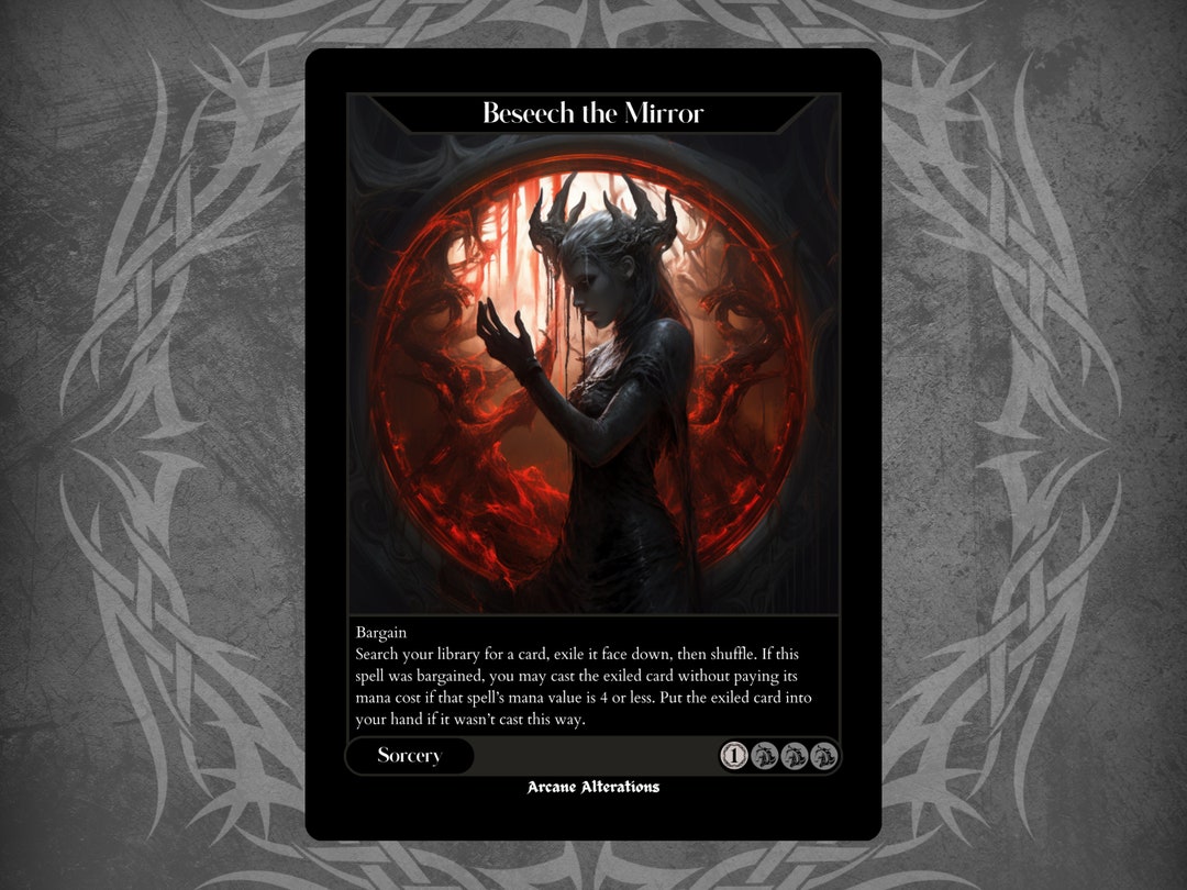 Beseech the Mirror - Full Art Custom Card - Etsy