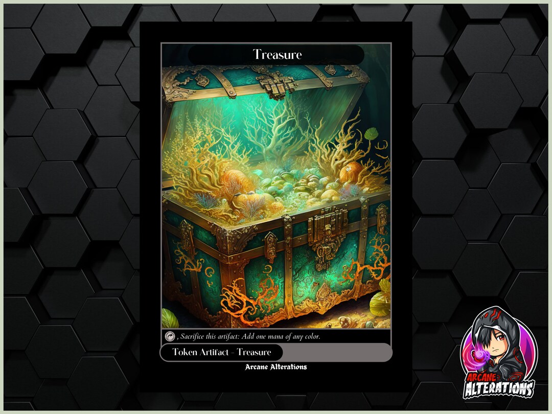Treasure Token - Full Art Custom Card - Etsy
