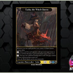 Tasha, the Witch Queen Full Art Custom Card - Etsy