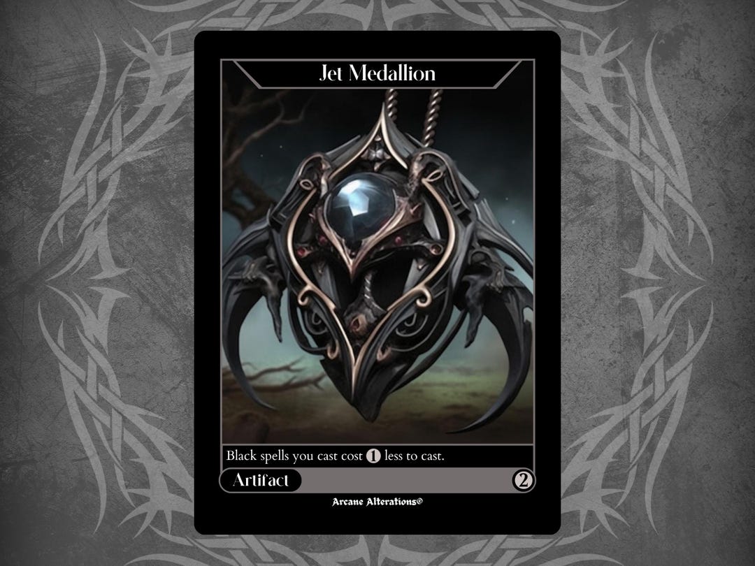Jet Medallion - Full Art Custom Card - Etsy