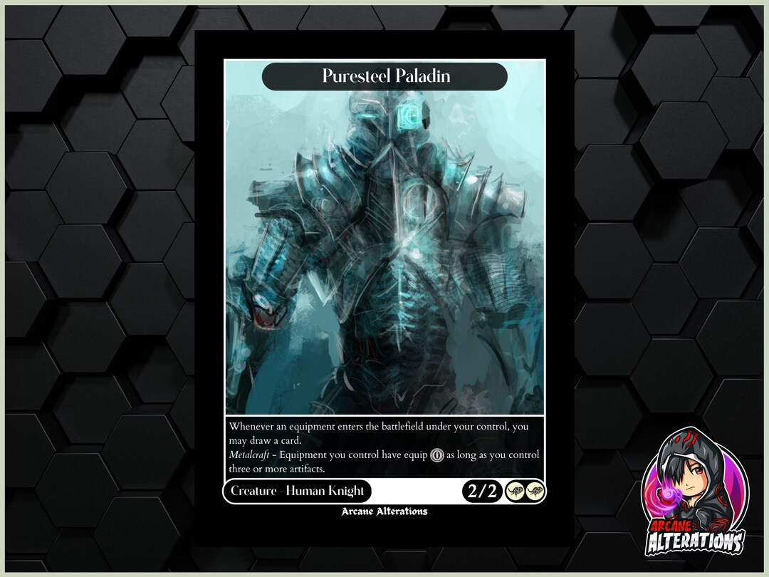 Puresteel Paladin Full Art Custom Card - Etsy